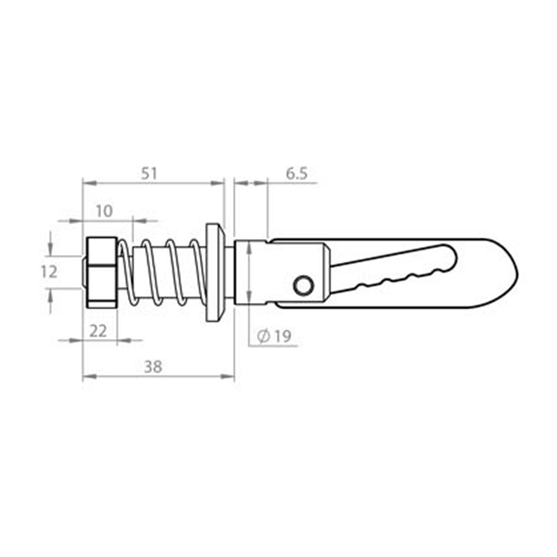 BREWERY ANTILUCE FASTENER W/ SPRING COLLER | Anti-luce Fasteners | NZ ...